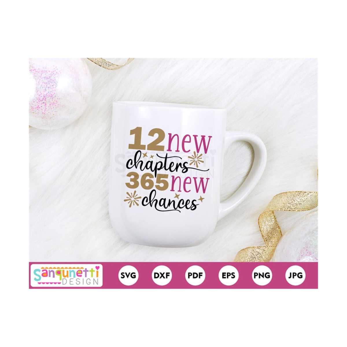 12 New Chapters 365 New Chances SVG, New Year Inspirational | Inspire ...