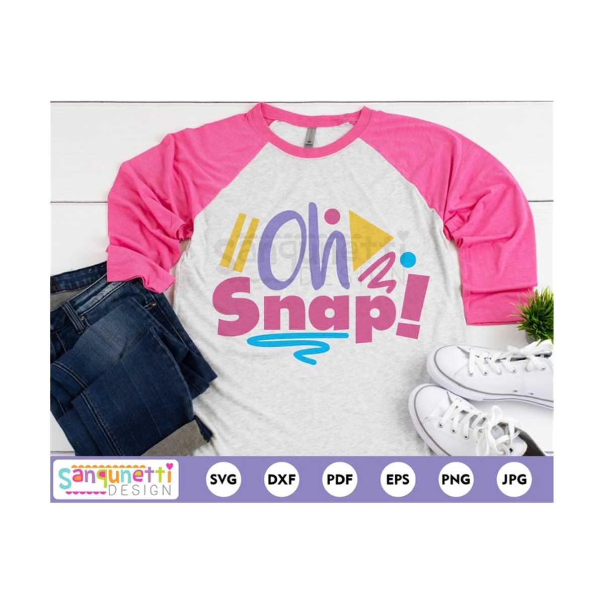 Oh Snap 90s SVG, nineties retro cutting file, sassy and scar | Inspire ...