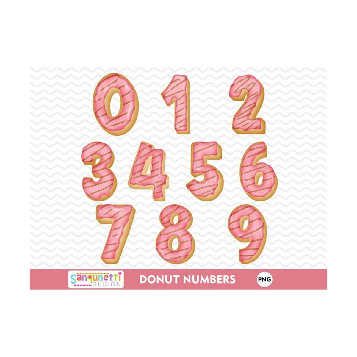 Donut Numbers PNG, Birthday Numbers PNG | Inspire Uplift