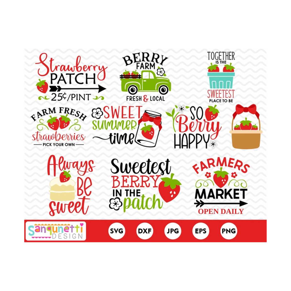 Strawberry Clipart | farmers market bundle | Strawberries SV | Inspire ...