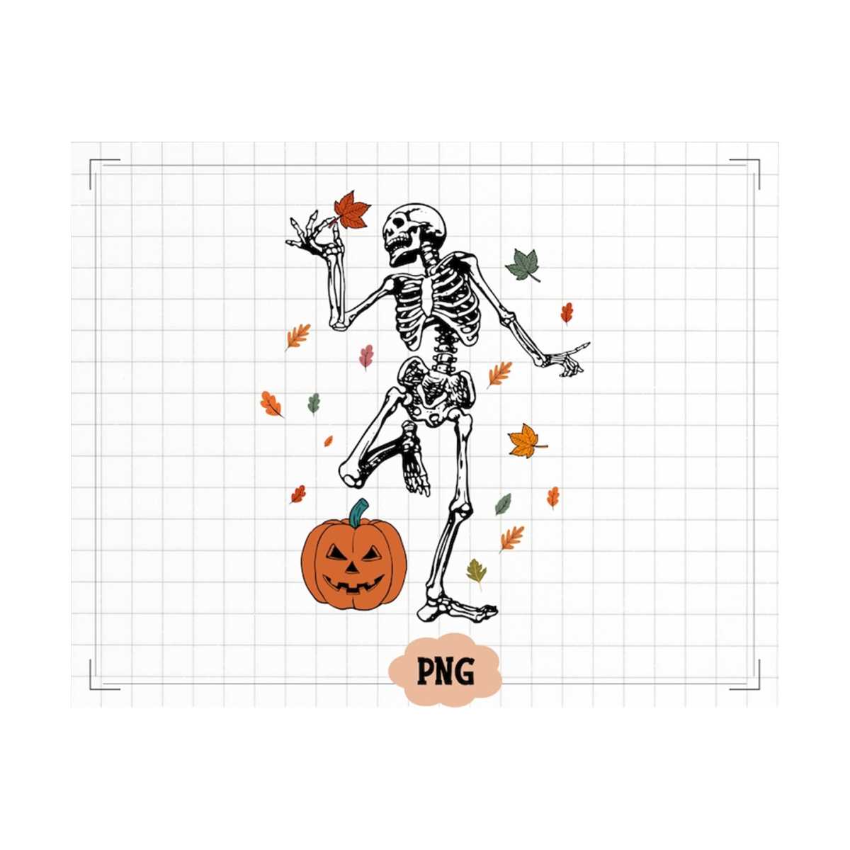 Skeleton Dancing Svg, Png, Fall Svg, Pumpkin Svg, Skeleton | Inspire Uplift
