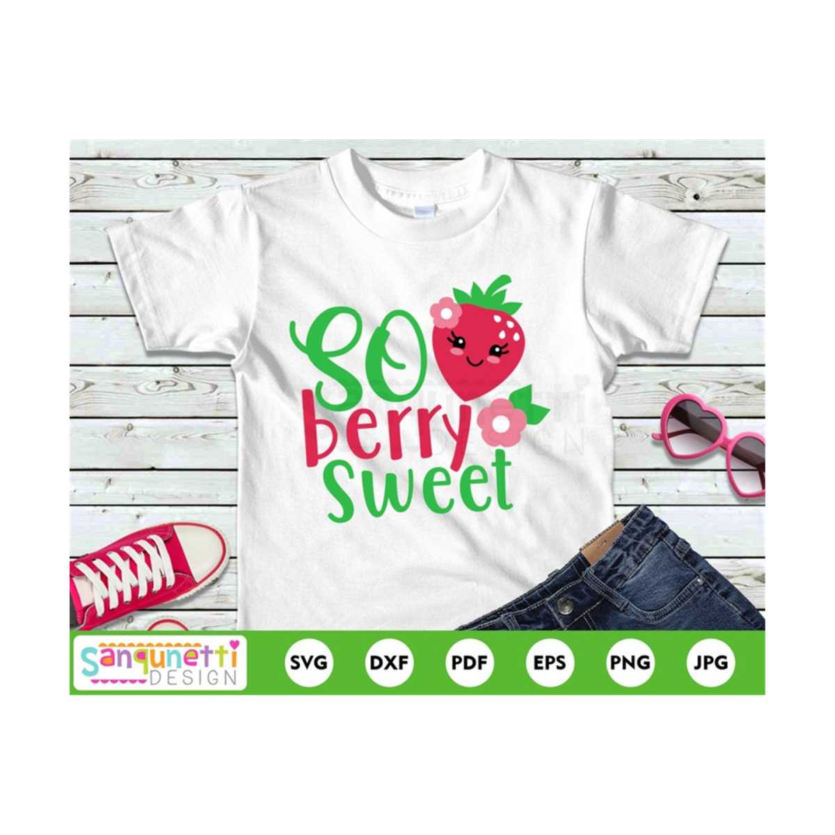 So berry sweet SVG, strawberry SVG lettering, girls fruit cu | Inspire ...