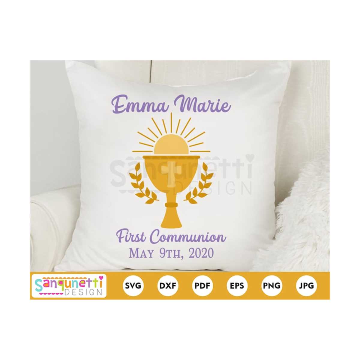 First Communion SVG, faith & religious cut file, First Holy | Inspire ...