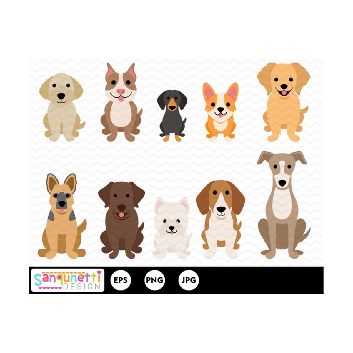 Dog Breed clipart, pet clipart, dog lover clipart, dog digit | Inspire ...