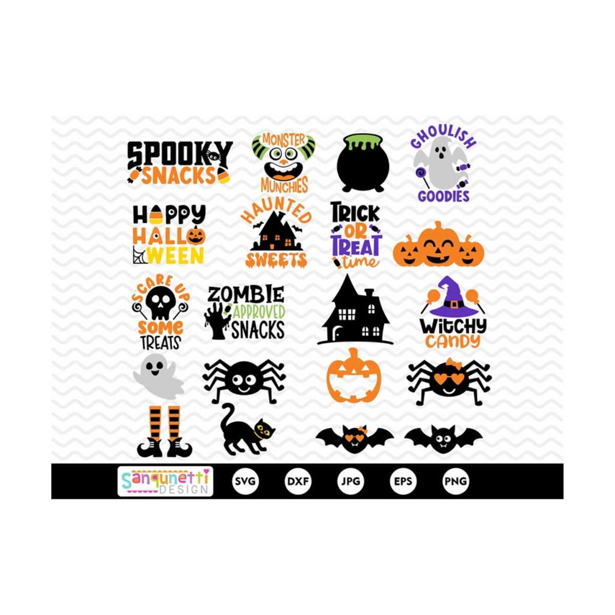 Halloween Treats Bundle , Halloween candy SVG, Halloween buc | Inspire ...