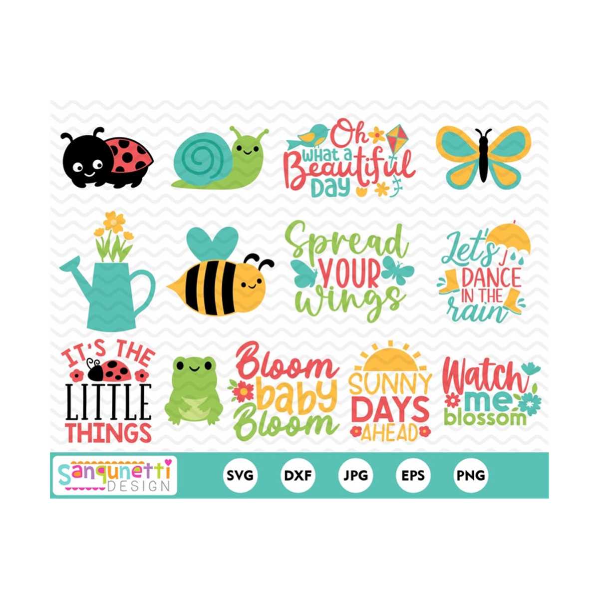 Inspirational spring SVG, Spring clipart bundle, spring quot | Inspire ...