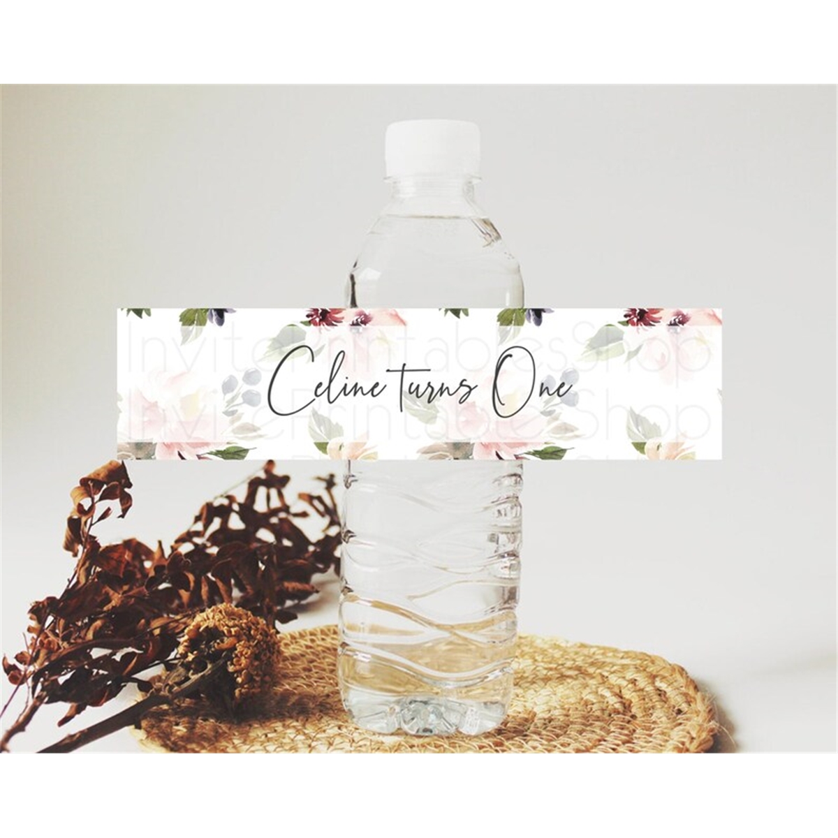 Wildflower Water Label Template Secret Garden Water Label Pa - Inspire ...