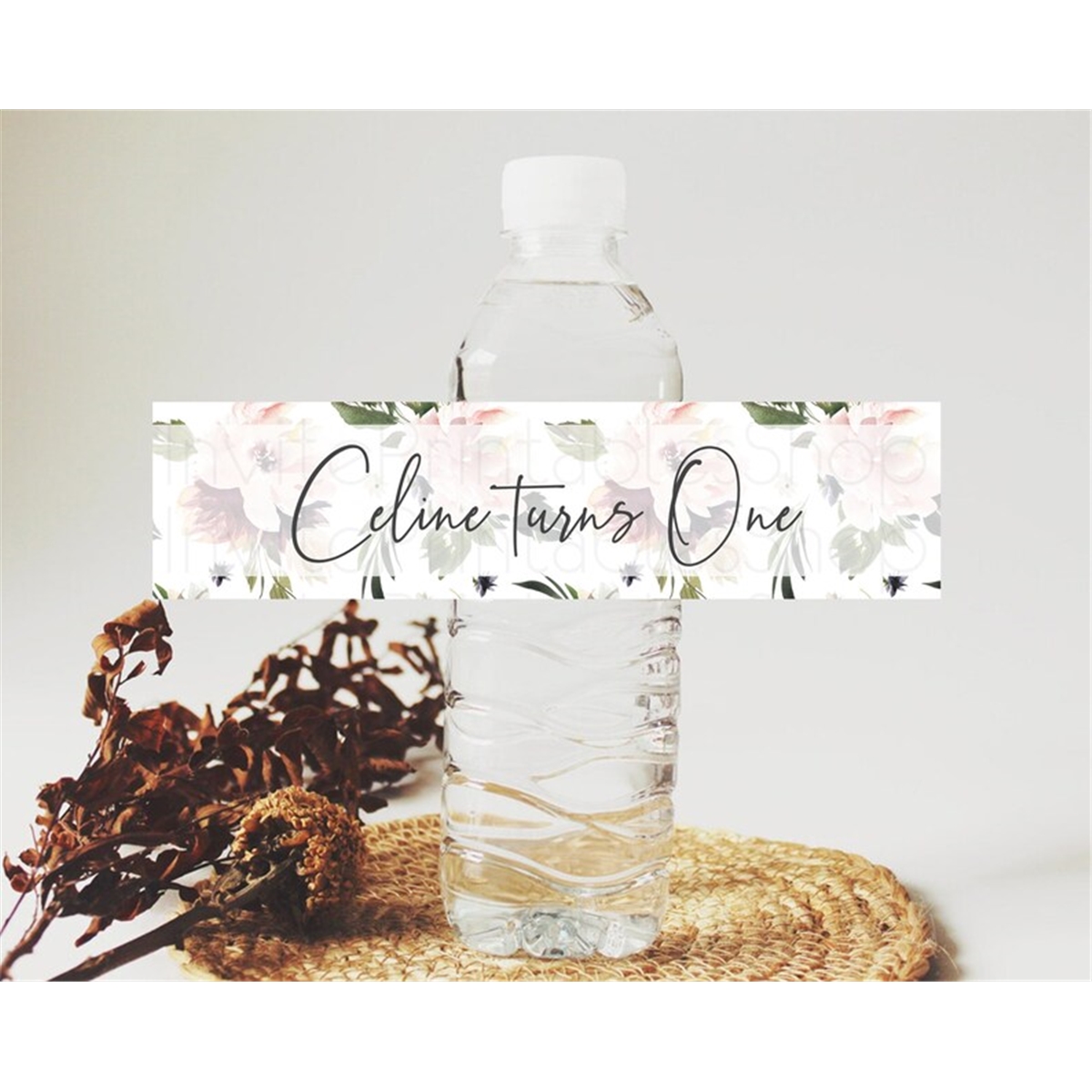 Wildflower Water Label Template Secret Garden Water Label Pa - Inspire ...