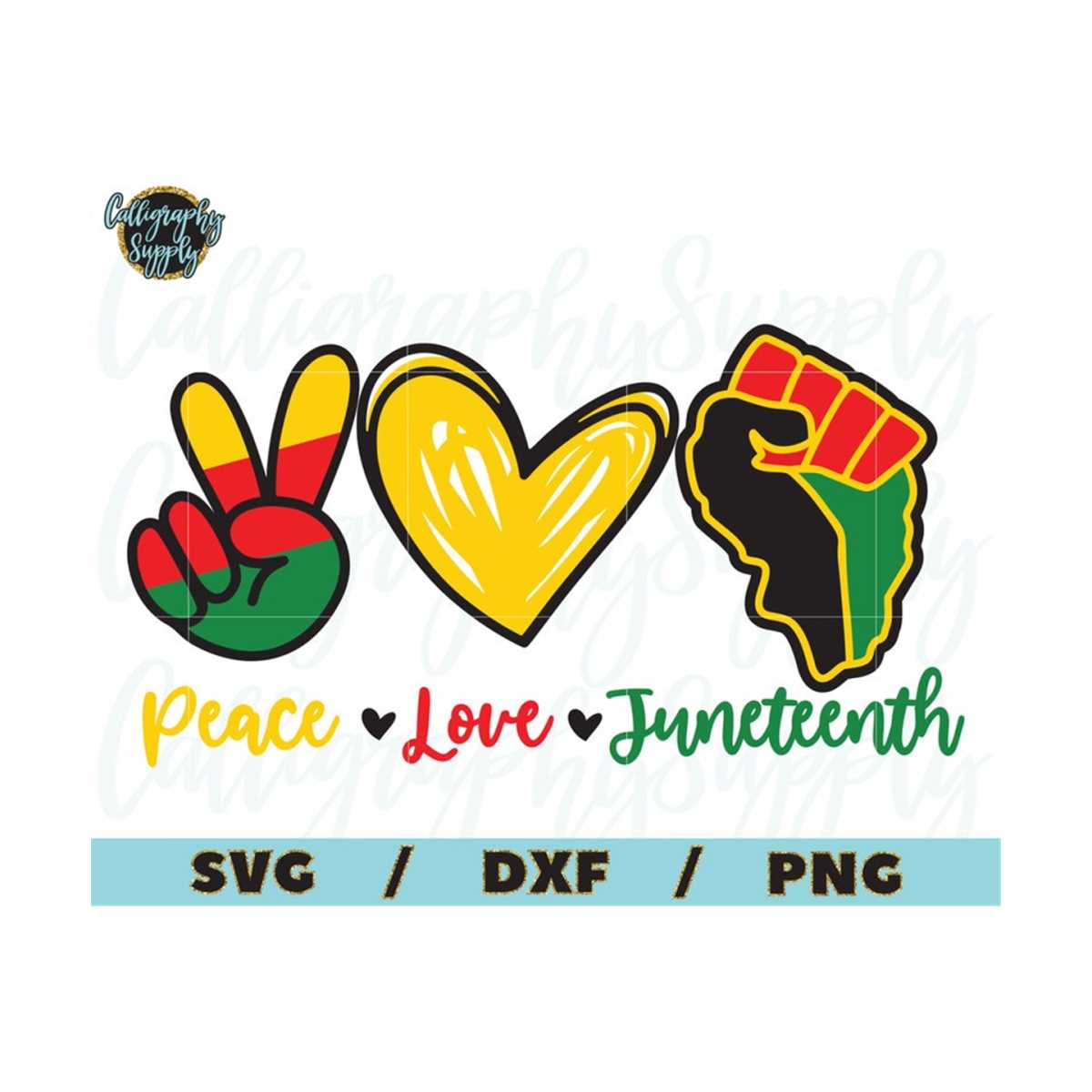 Peace Love Juneteenth SVG Freedom Day SVG Cut File vinyl dec - Inspire ...