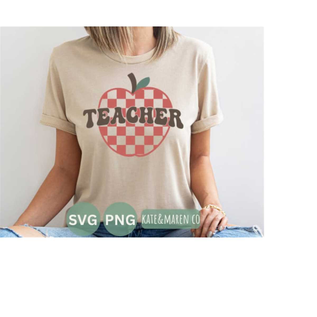 retro teacher svg, apple teacher png, teacher cricut cut fil | Inspire ...