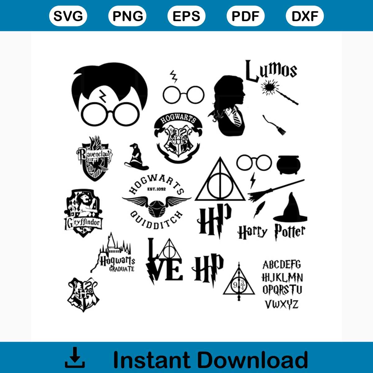 Harry Potter Bundle Svg, Trending Svg, Harry Potter, Harry S | Inspire ...