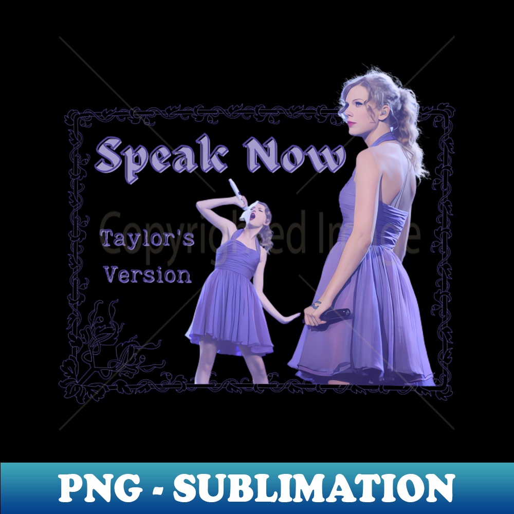 Speak Now tv Flower border Taylor Swift Purple - Professiona | Inspire ...