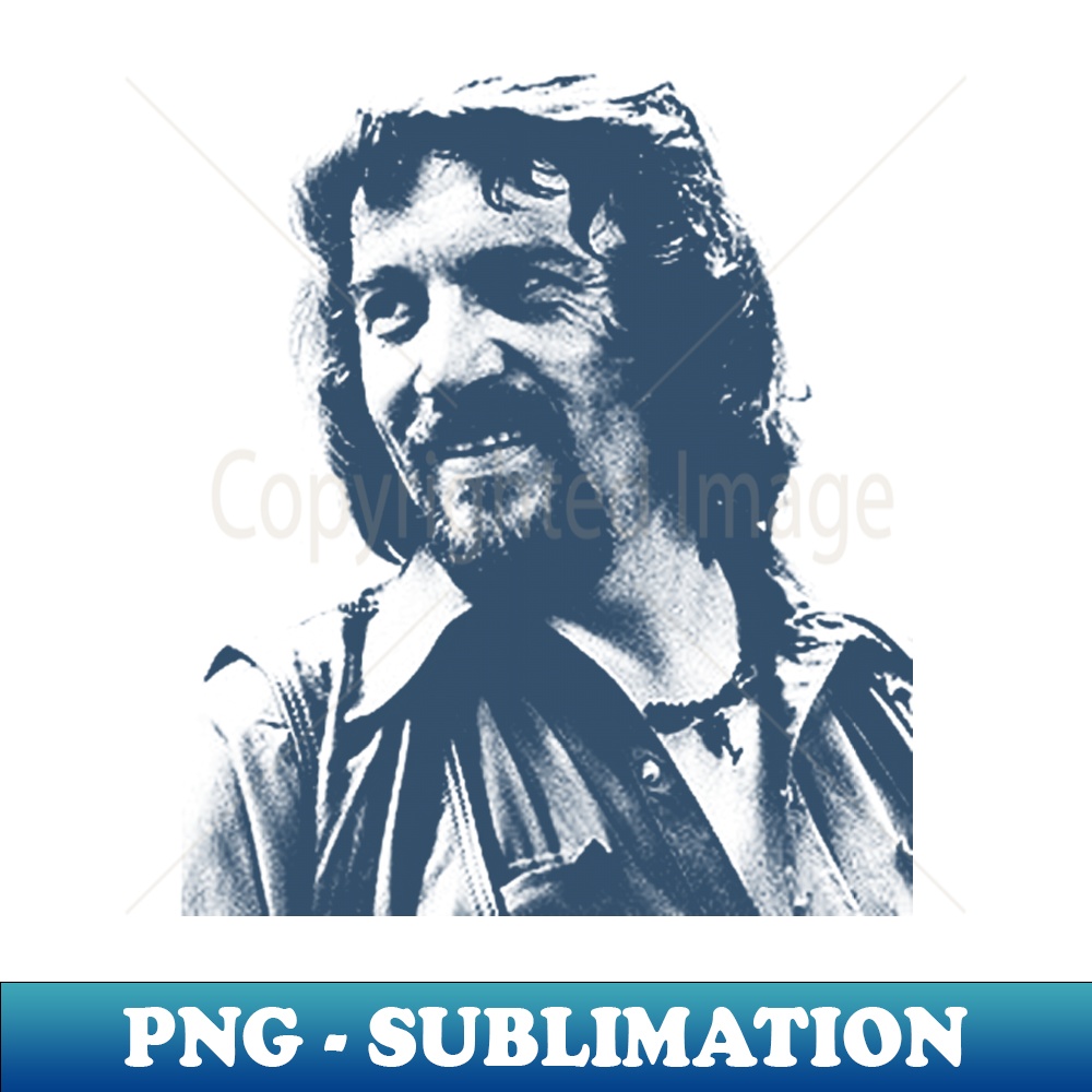 Waylon Jennings - Blue Vintage Color - Instant PNG Sublimati - Inspire ...