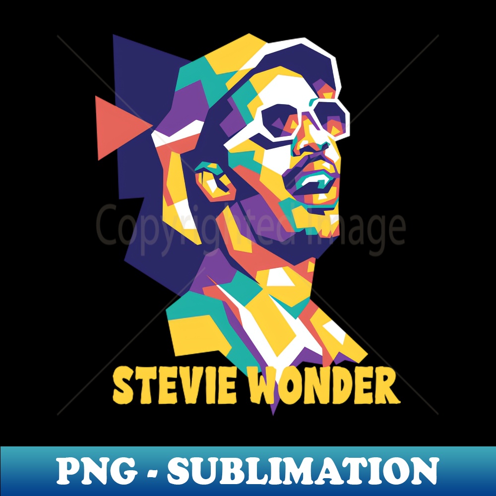 Stevie Wonder Popart - Sublimation-Ready PNG File - Instantl - Inspire ...