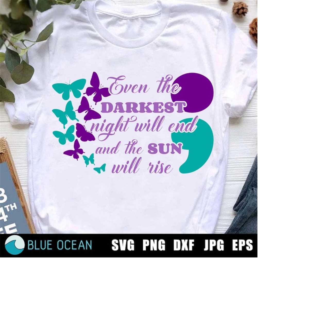 Suicide Awareness SVG, Semicolon SVG, Suicide Awareness PNG - Inspire ...