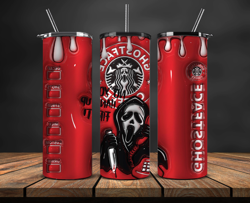 Halloween 20oz Tumbler Wrap ,Horror films Tumbler Wrap PNG, | Inspire ...