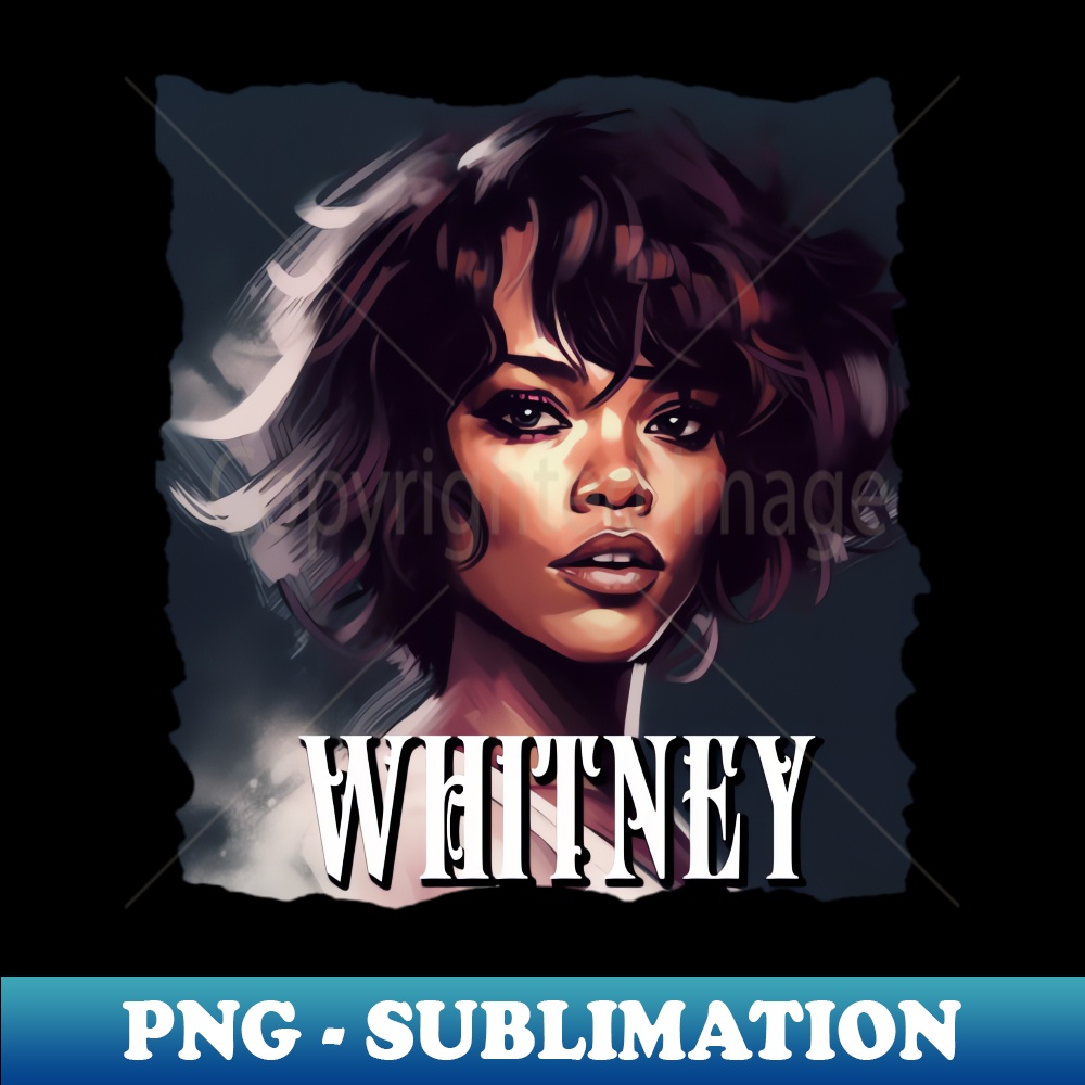 Whitney houston - High-Resolution PNG Sublimation File - Tra | Inspire ...