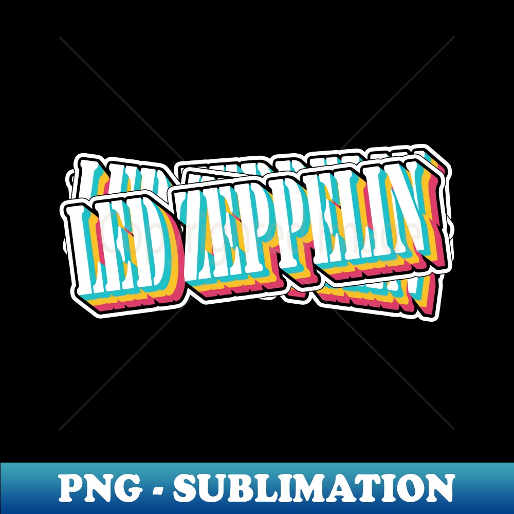 Sticker - Led Zeppelin - PNG Transparent Digital Download Fi | Inspire ...