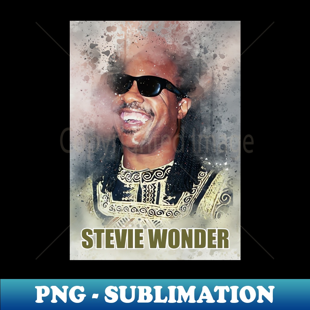 STEVIE WONDER - PNG Transparent Digital Download File for Su | Inspire ...