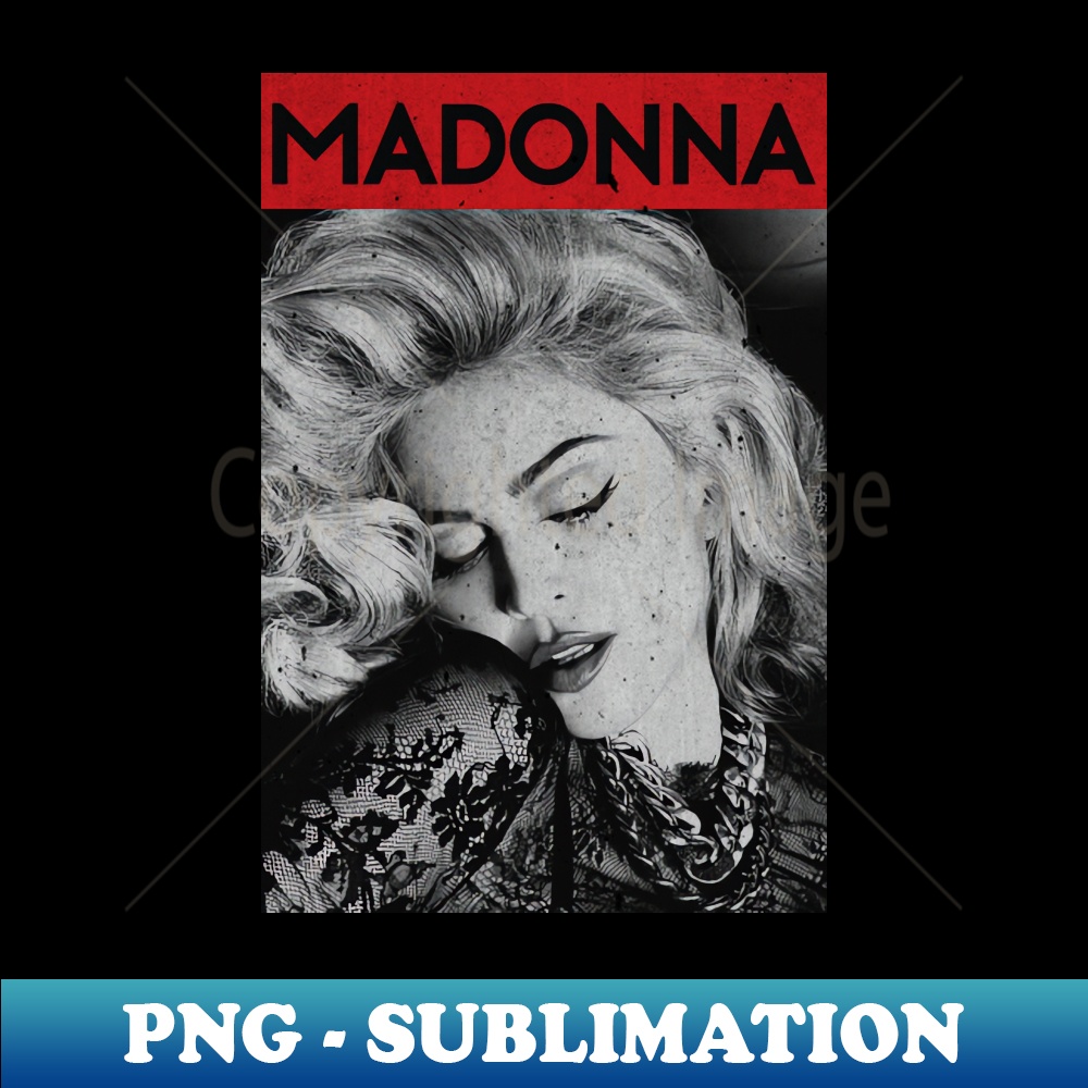 Madonna Urban BW - High-Resolution PNG Sublimation File - Pe - Inspire ...