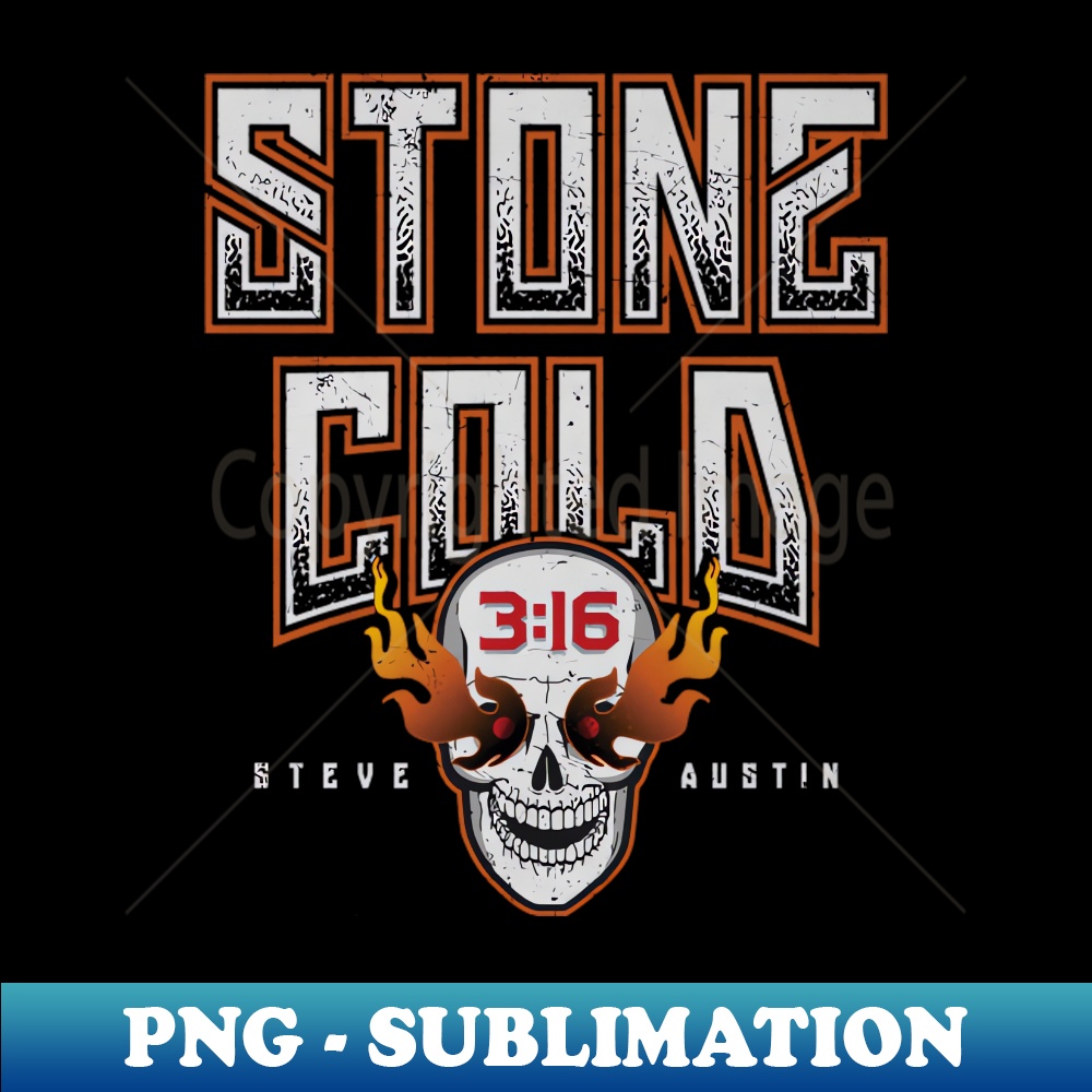 Stone Cold Steve Austin Fire Skull - Aesthetic Sublimation D | Inspire ...