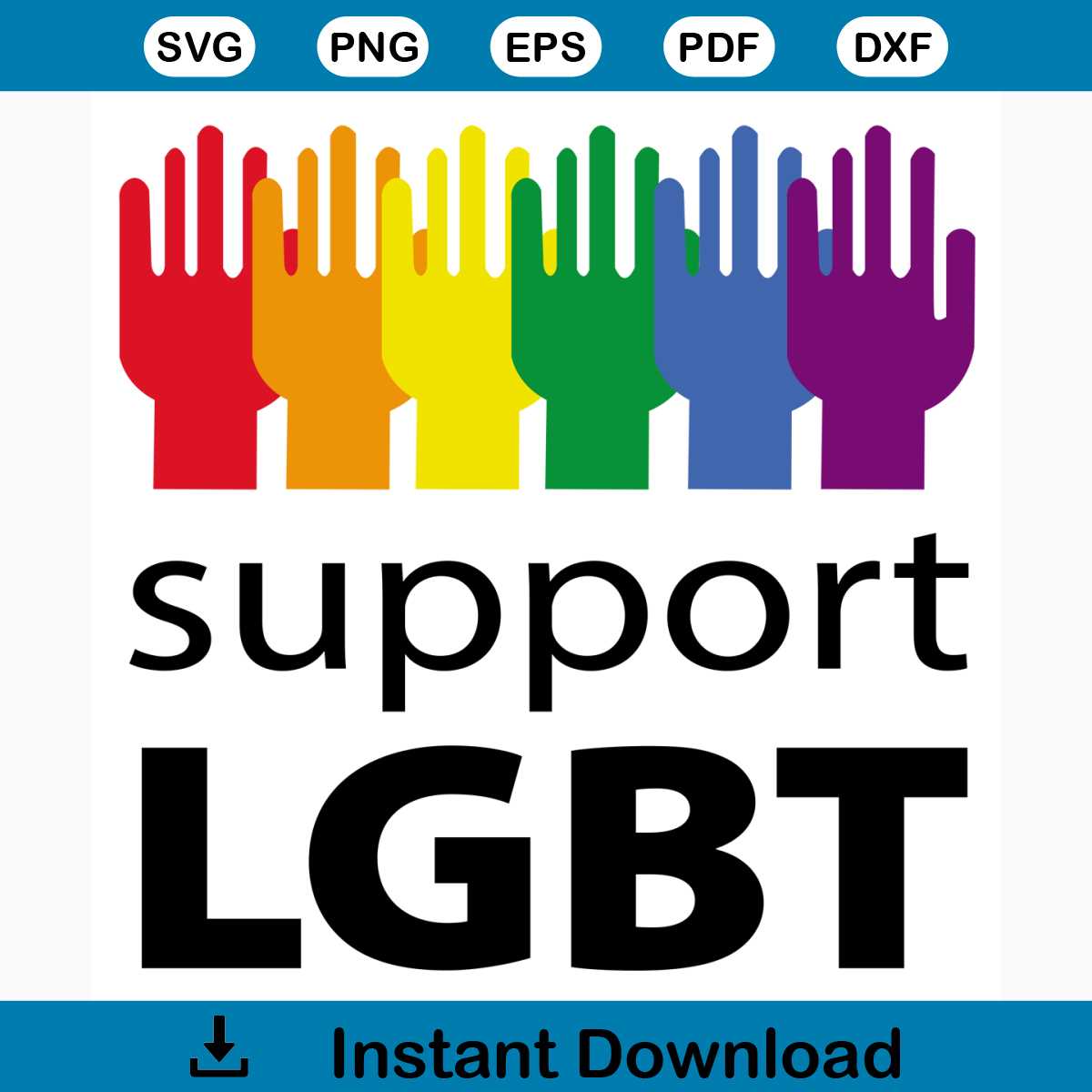 Support Lgbt Svg, Lgbt Svg, Pride Svg, Lgbt Day Svg, Lgbt Pr | Inspire ...