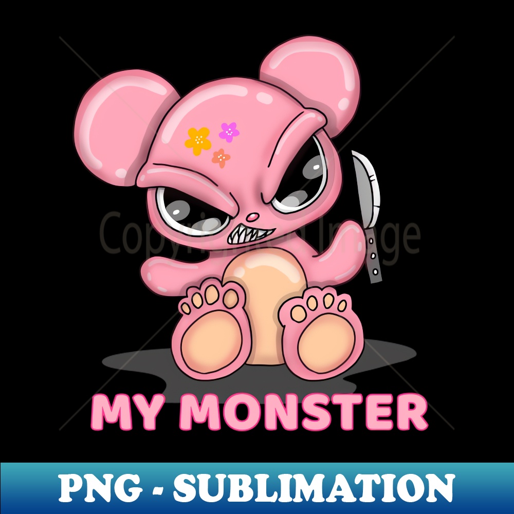 My monster cute pink angry teddy bear - Creative Sublimation | Inspire ...