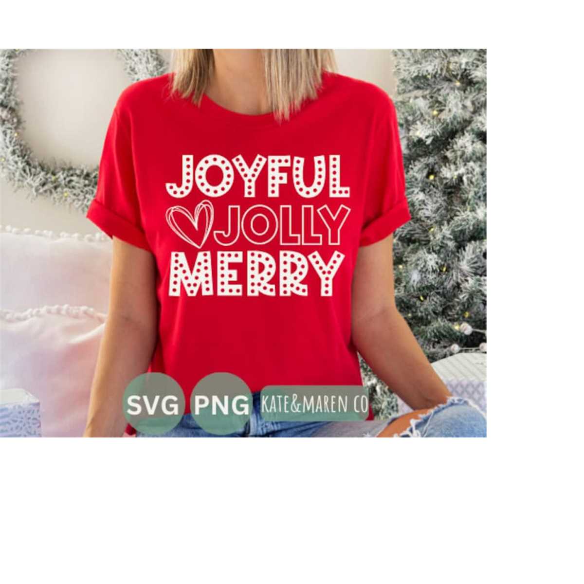 Joyful Jolly merry svg, christmas svg, christmas lights svg, - Inspire ...