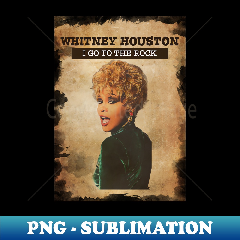 Vintage Old Paper 80s Style Whitney Houston - PNG Transparen | Inspire ...