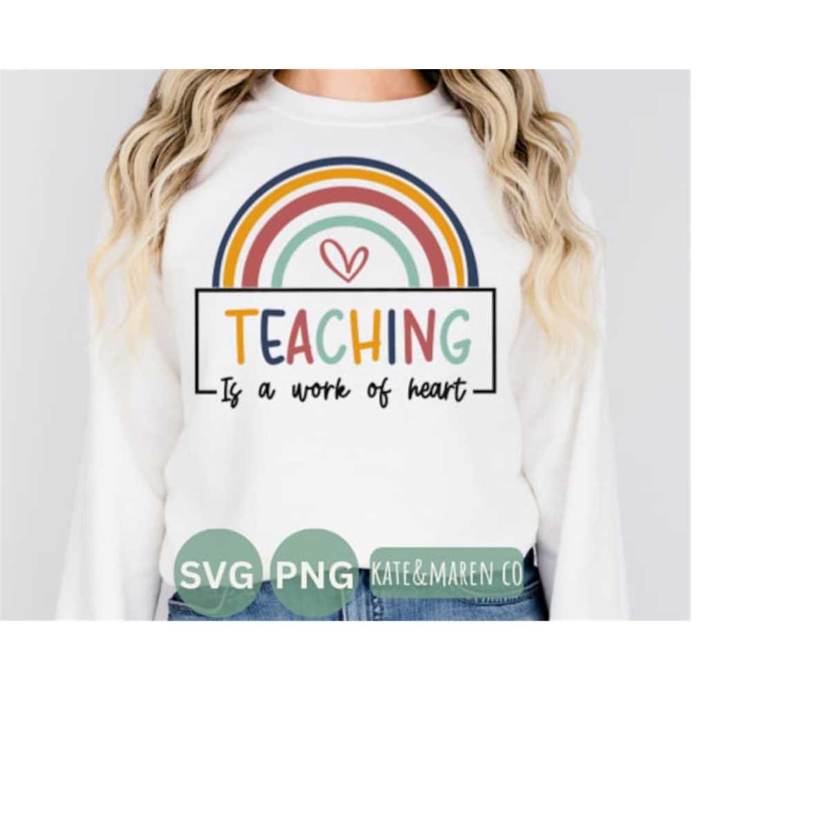 teacher svg, teaching is a work of heart svg, important svg, - Inspire ...
