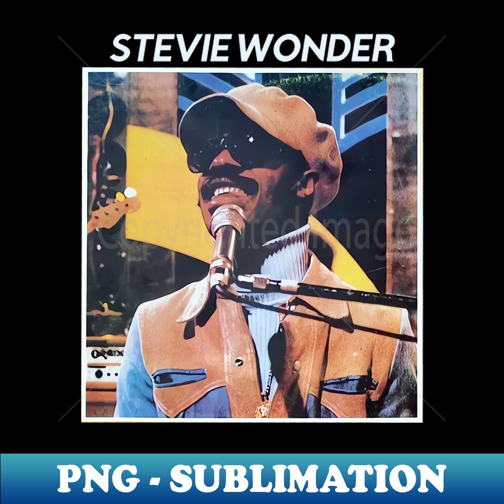 Stevie Wonder - PNG Transparent Sublimation Design - Stunnin | Inspire ...