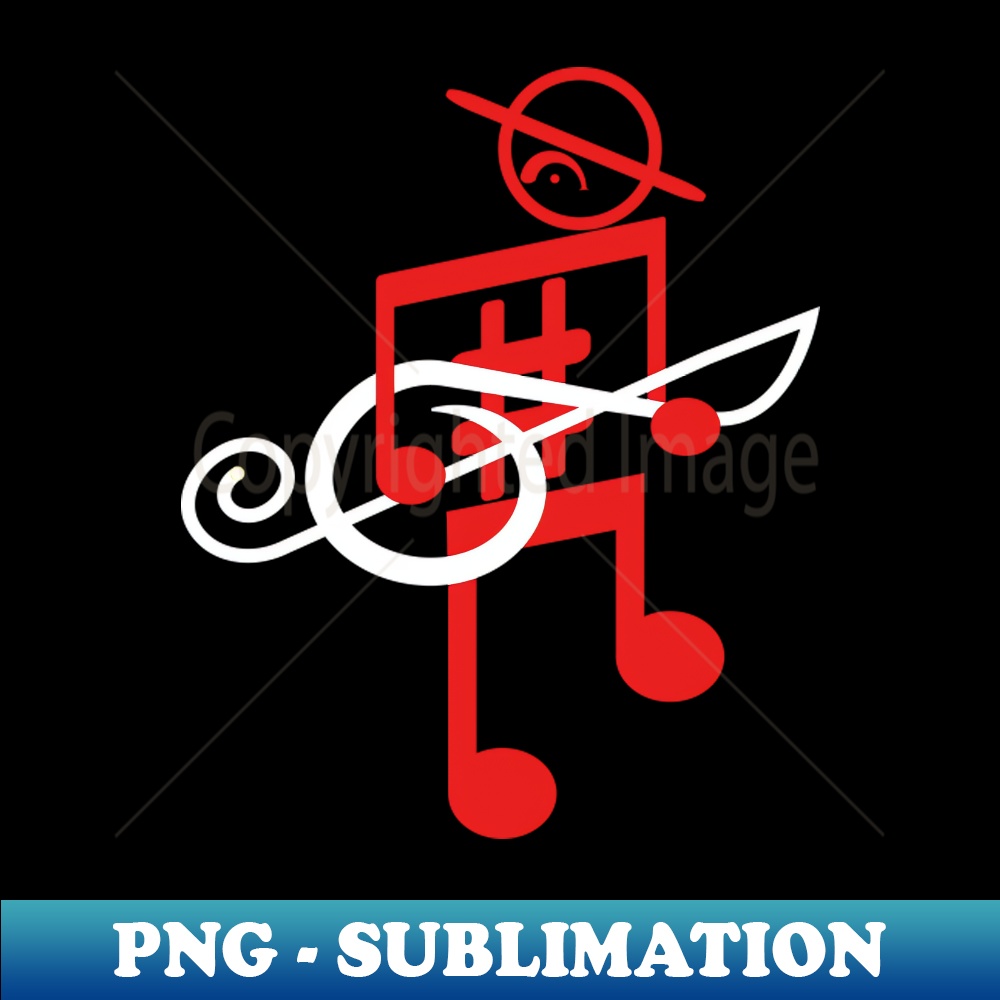 Noteman sheet music man white treble key - Decorative Sublim | Inspire ...