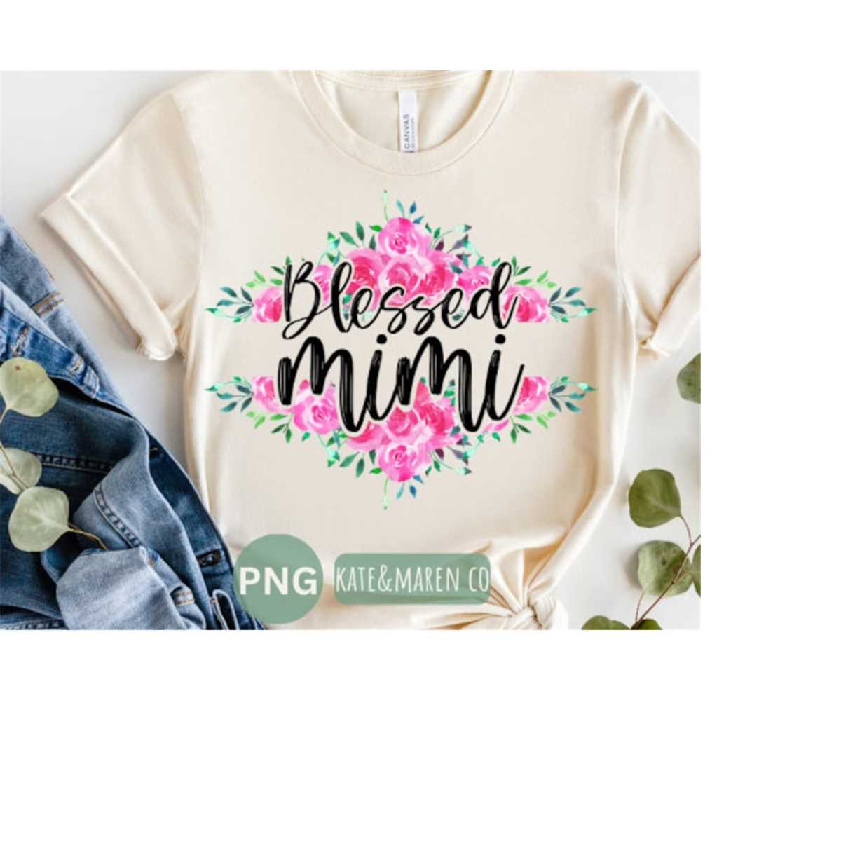 Blessed mimi png, mimi floral png, flower mimi life sublimat - Inspire ...