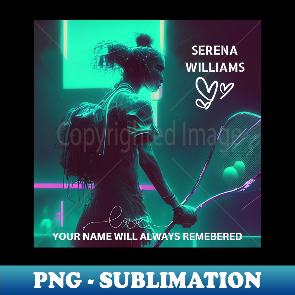 Serena Williams winner - PNG Transparent Sublimation Design - Inspire ...