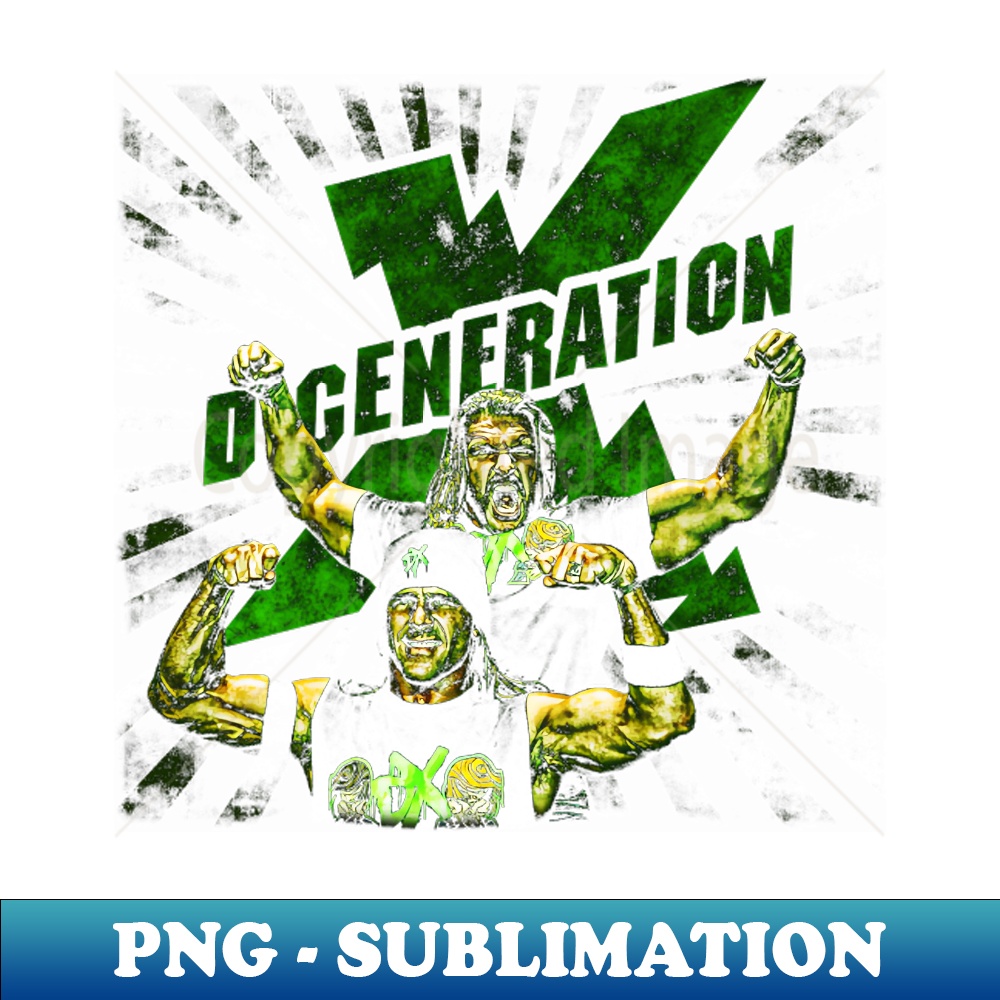 D Generation X Wrestling Icons - Elegant Sublimation PNG Dow | Inspire Uplift