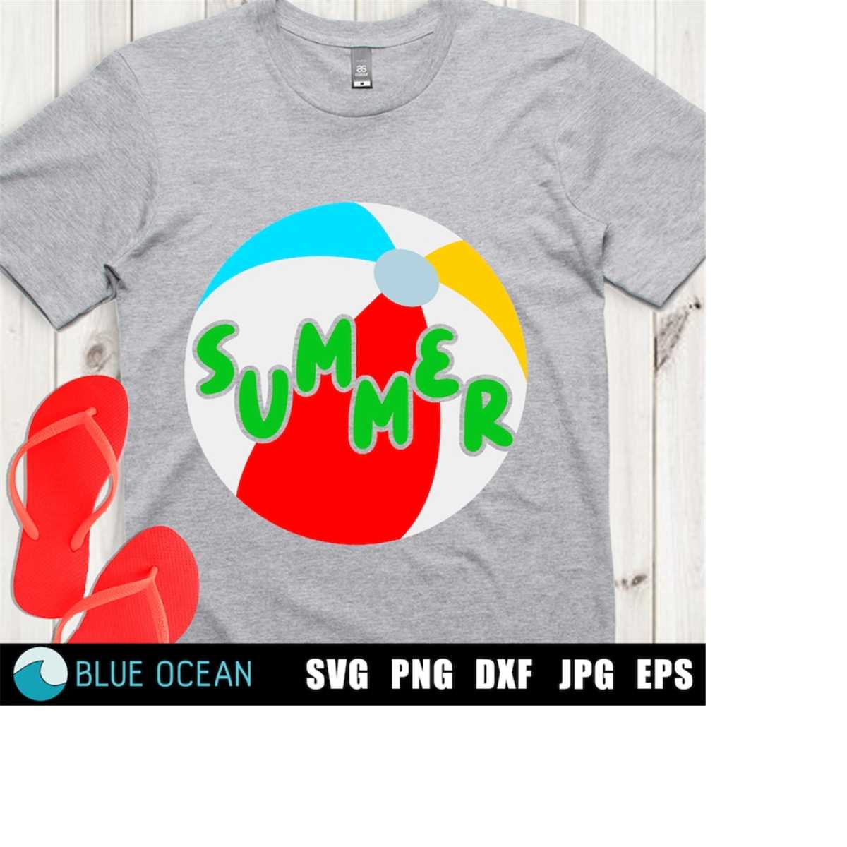 Beach Ball SVG, Summer SVG, Kids shirt design, Summer beach - Inspire ...