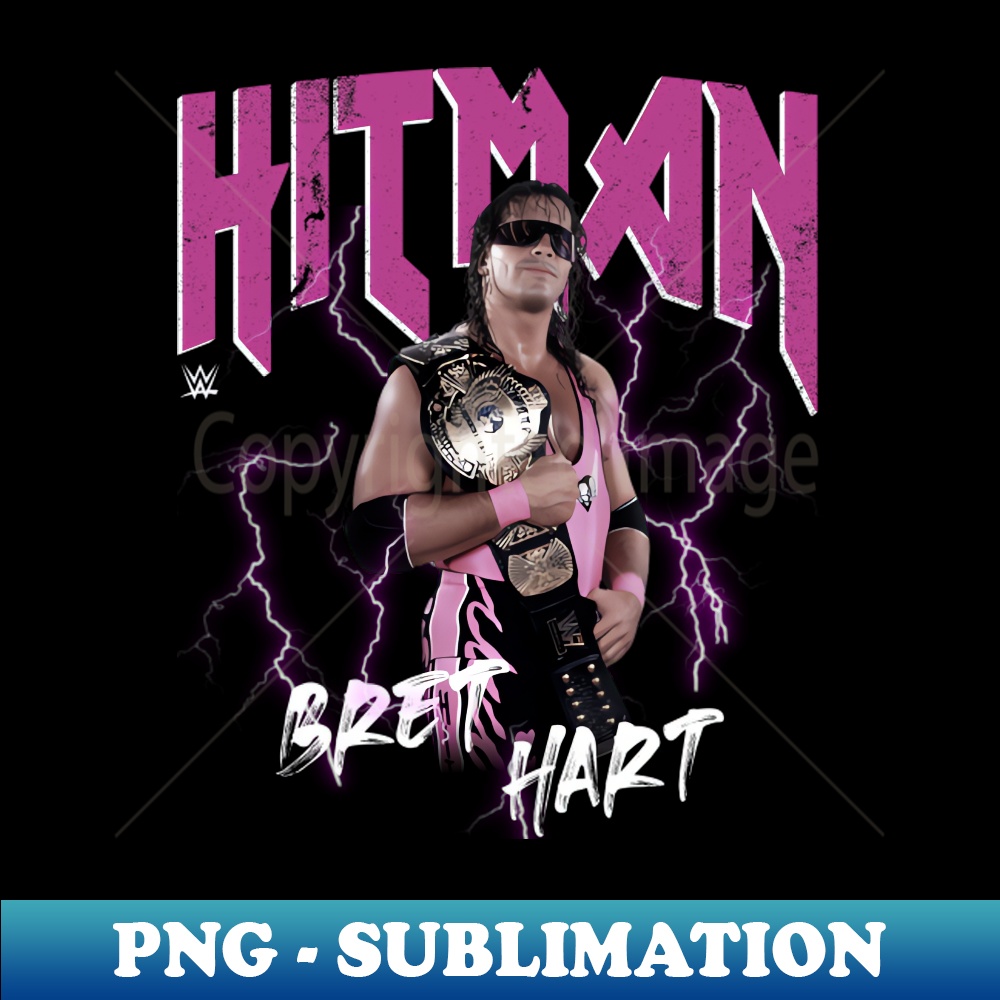 Hitman Smackdown Bret Hart - PNG Transparent Digital Downloa | Inspire ...