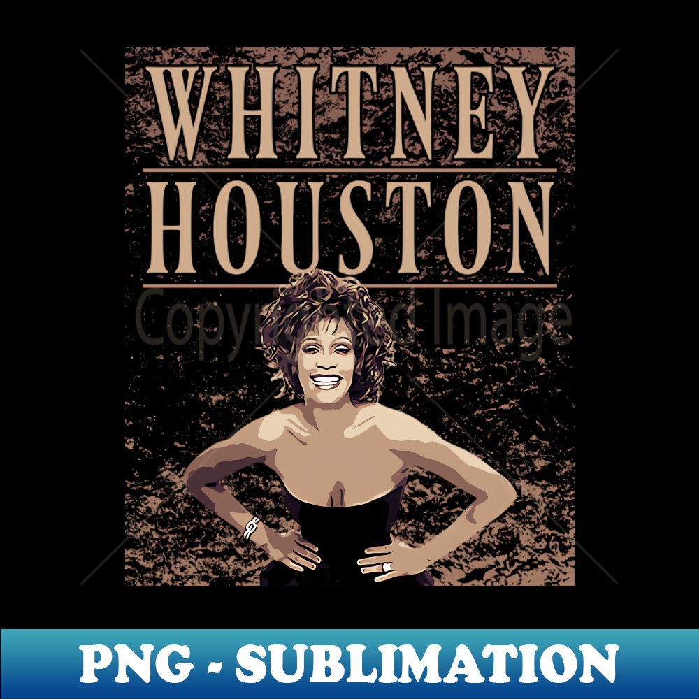 Whitney Houston - PNG Transparent Digital Download File for | Inspire ...