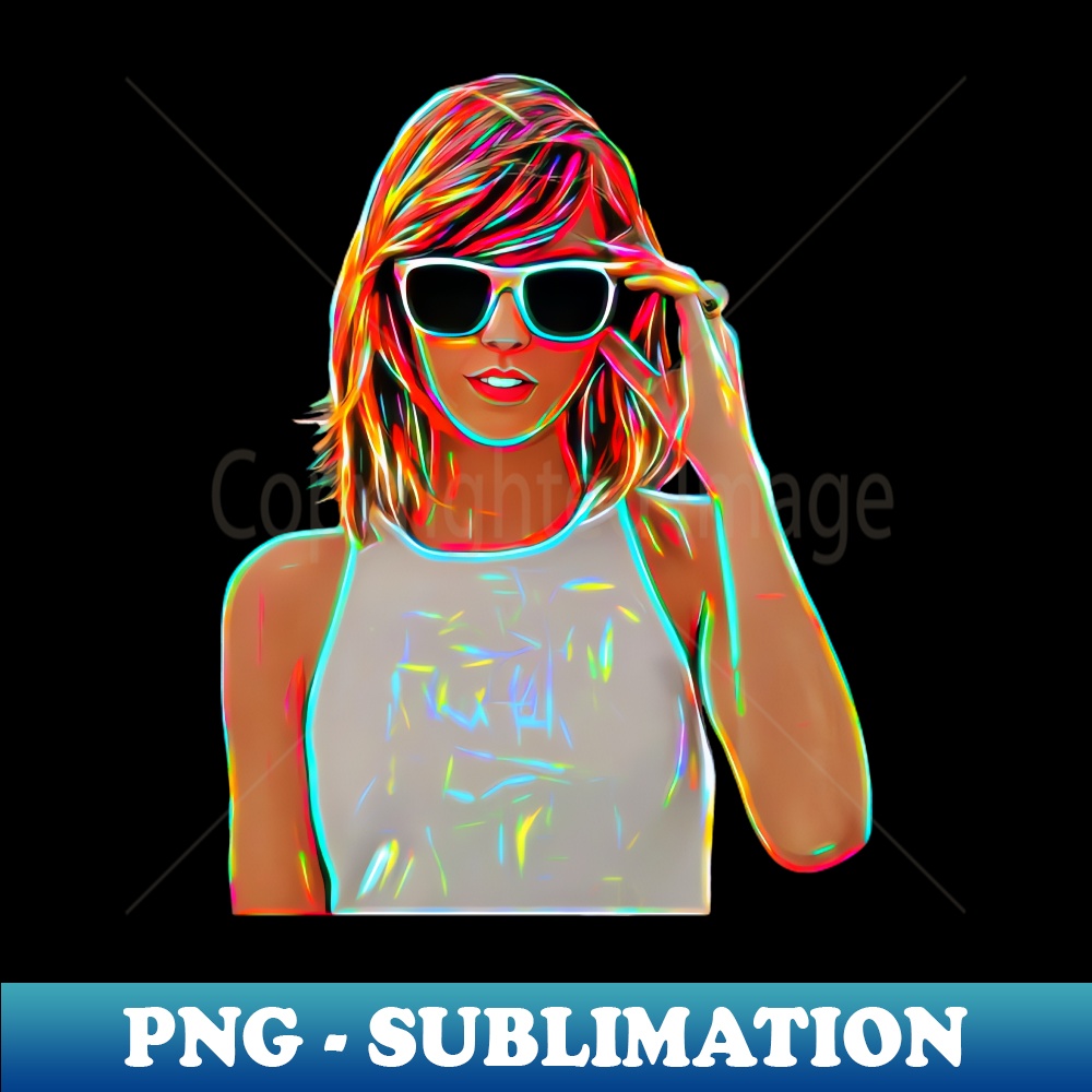 Taylor Swift with Neon Silhouette - Pop Star Icon Art - Eleg | Inspire ...