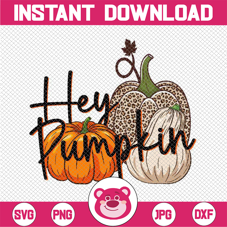 Hey Pumpkin PNG, Thanksgiving Png, Pattern Pumpkins Digital | Inspire ...