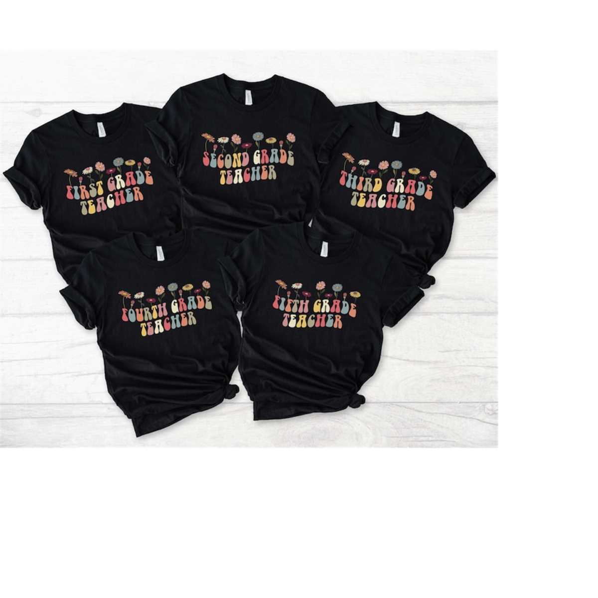 Matching Floral Grade Level Shirts for Teachers, Wildflower | Inspire ...
