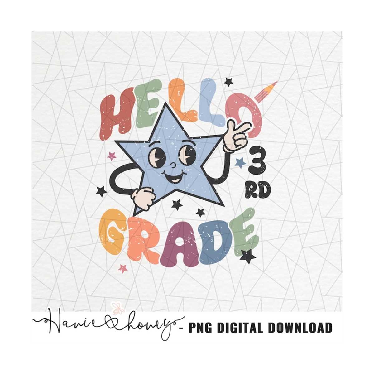 Hello 3rd grade png - First day of school png - Hello fir | Inspire Uplift