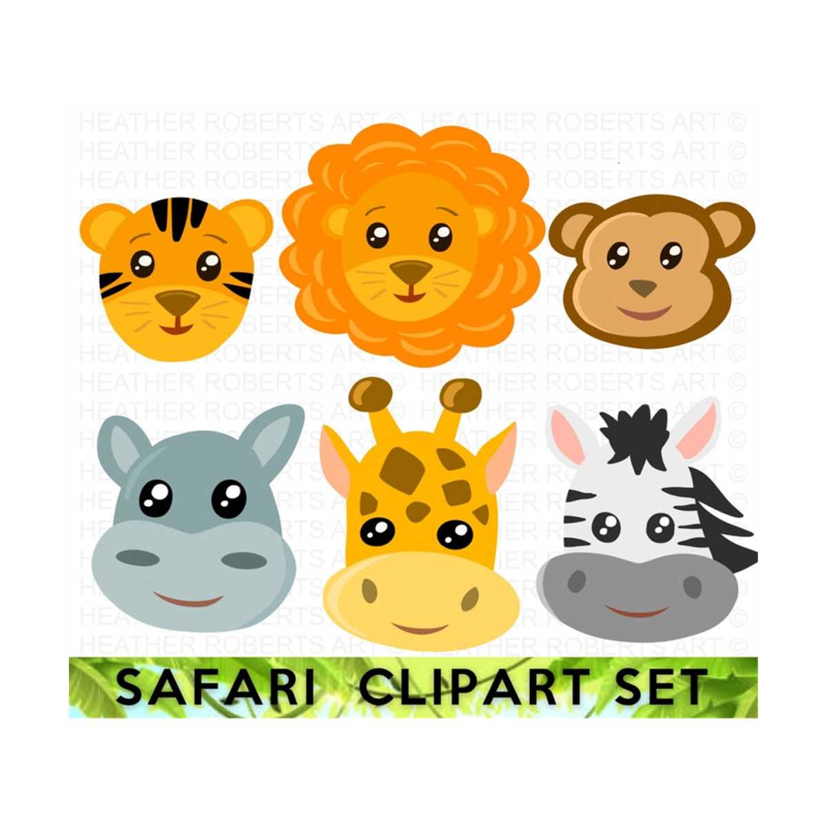 Safari Animals Clip Art