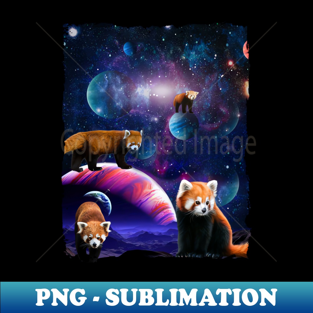Red Pandas Wild Animal Universe Galaxy Stars lesser panda - - Inspire ...