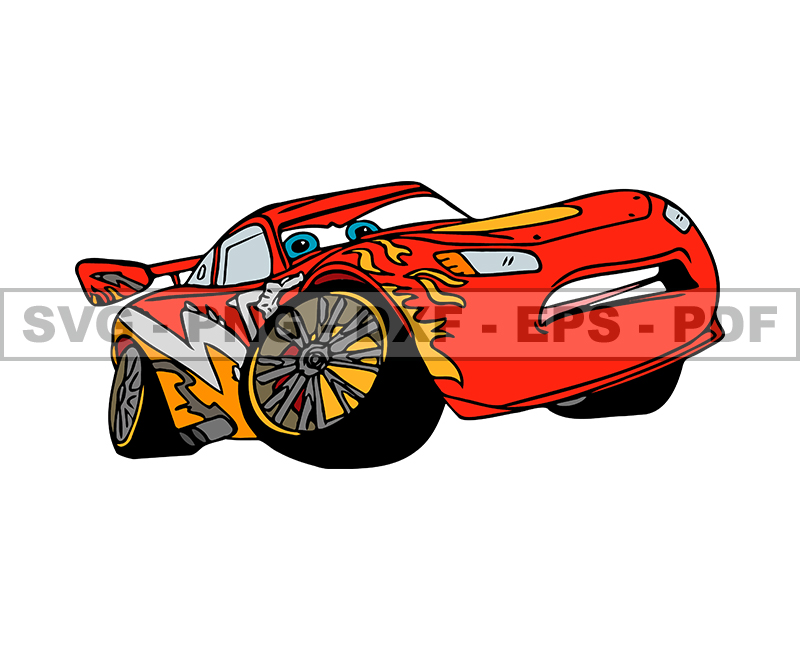 Disney Pixar's Cars png, Cartoon Customs SVG, EPS, PNG, DXF - Inspire ...