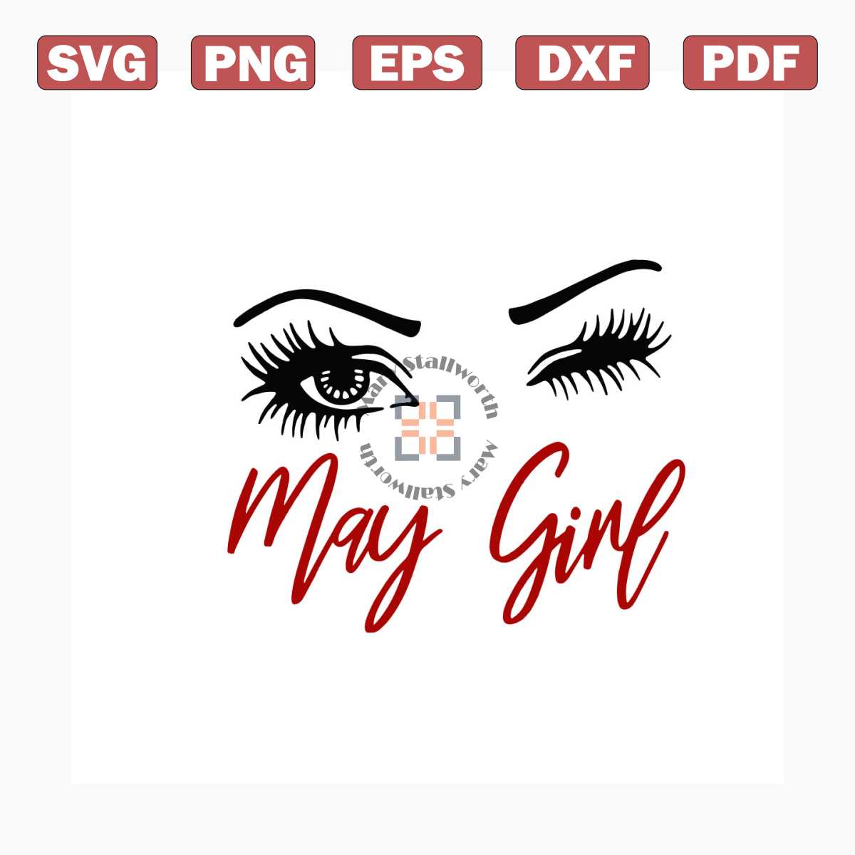May Girl Face Svg, Birthday Svg, Girl Eyes Svg, May Svg, Gir - Inspire ...