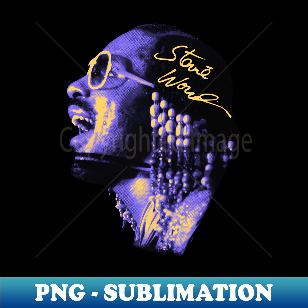 Stevie Wonder RnB Soul Neon Purple - Exclusive PNG Sublimati | Inspire ...
