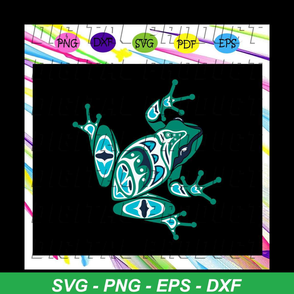Frog Svg, Pacific Northwest Svg, Native American Style Svg, | Inspire ...