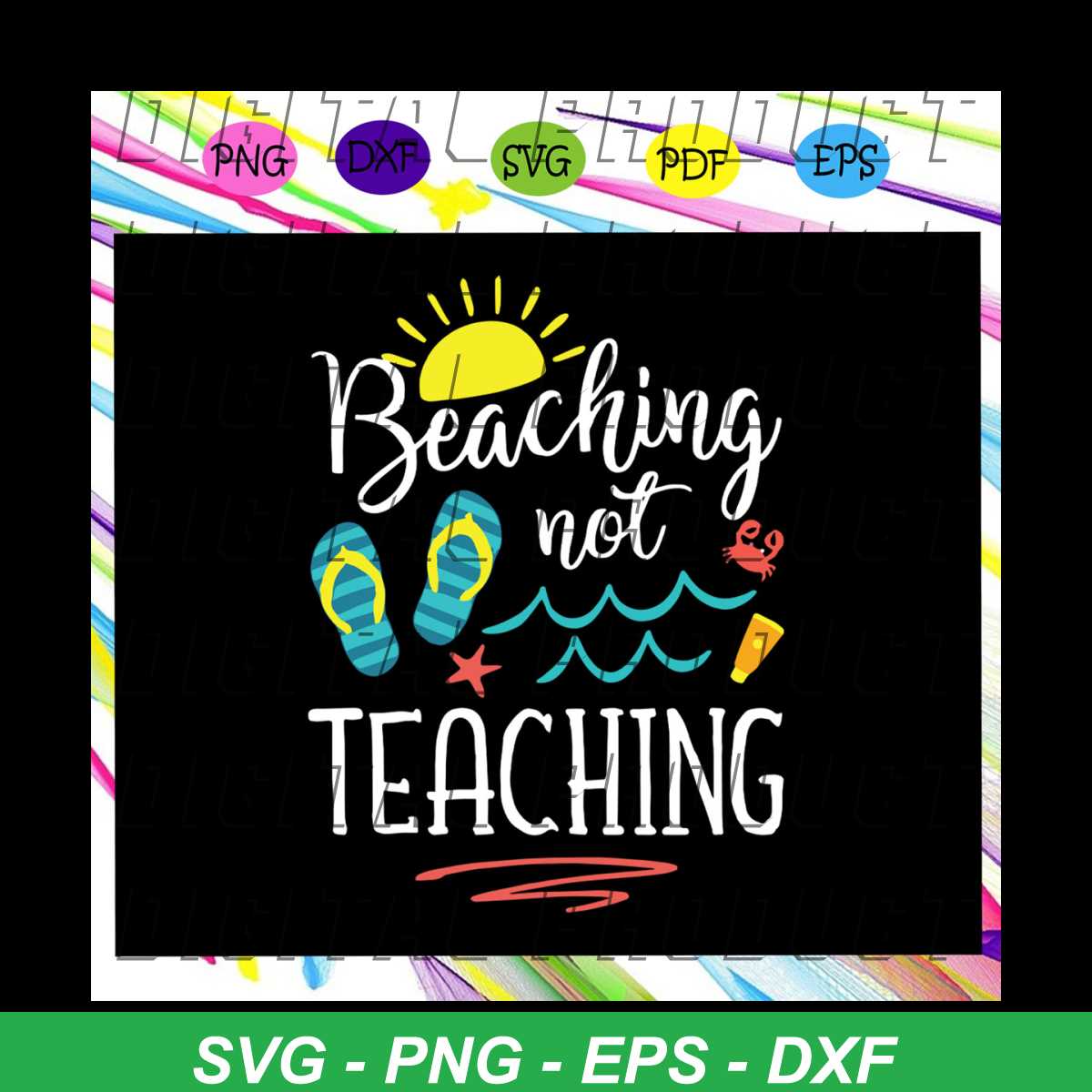 Beaching not teaching svg, teacher svg, teacher gift, teache | Inspire ...
