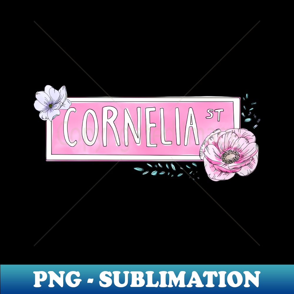 Watercolor Floral Cornelia Street Sign Pink Palette - Speci | Inspire ...